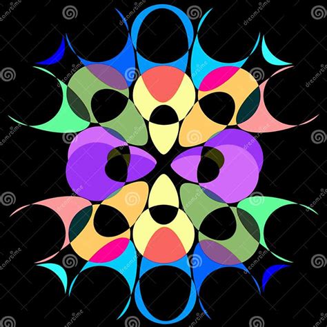 Multi Colored Circle Pattern On A Dark Background With Purple Accents Multi Colored Circles On