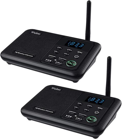 Amazon Com Wuloo Intercoms Wireless For Home Mile Range Channel Digital Code Display