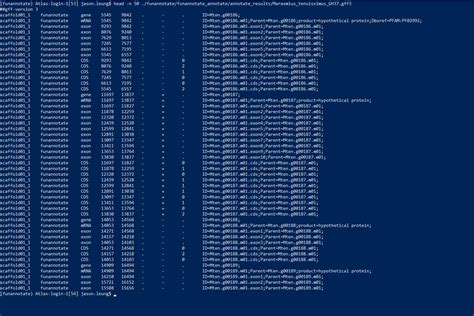 gene products labeled as hypothetical proteins even though intermediate files have product
