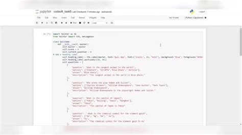 yasmin khatun on linkedin quizgame python codsoft gulprogramming learningsfun