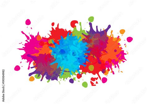 Abstract Splatter Color Background Design Illustration Vector Design Stock Vector Adobe Stock