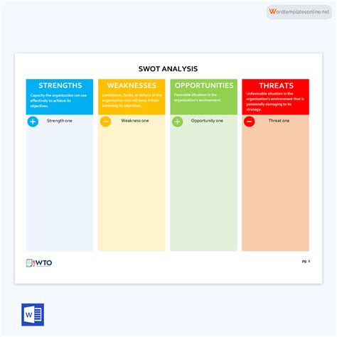 10 Free Swot Analysis Templates Word Excel Ppt