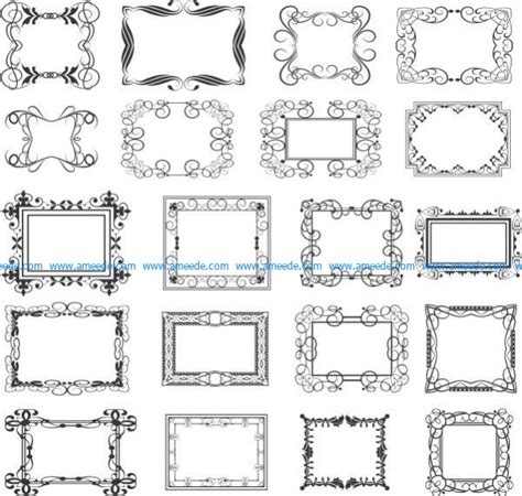 Decorative Rectangle Frame Pattern