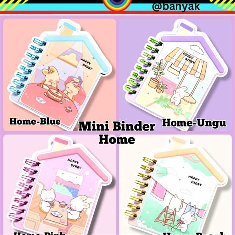 Jual Mini Binder Book Notebook Binder Notebook Lucu Cartoon Diary