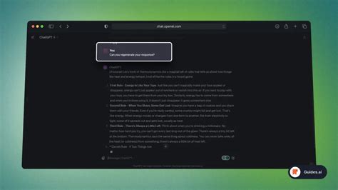 Chatgpt How To Regenerate A Response 2025