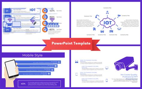 IoT Explorations Infographic PowerPoint Template For Internet Of Things And Digital Technology
