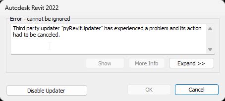 Pyrevit Causing Error In Opening Project File Having Dwg Links Tools Pyrevit Forums