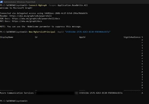 Manually Add Missing ‘azure Communication Services Service Principal