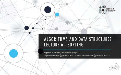 algorithms and data structures lecture 6 sorting презентация онлайн