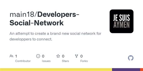 GitHub Main Developers Social Network An Attempt To Create A Brand New Social Network For