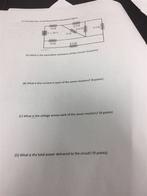 Solved Consider The Circuit Illustrated In The Below Figure
