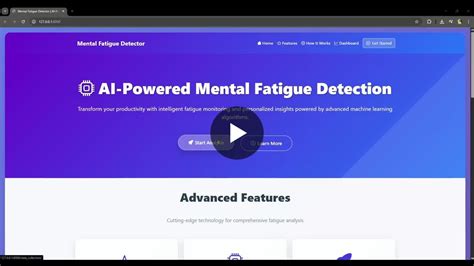 Ai Powered Mental Fatigue Detector And Productivity Booster Yashodhan Suryawanshi Posted On The