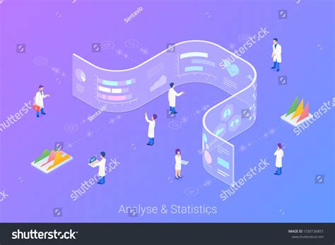 Analyse Statistics Big Data Charts Diagrams 库存矢量图（免版税）1530156851 Shutterstock