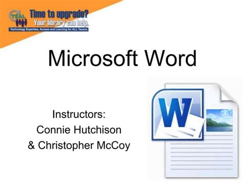 Microsoft Word Basics2ppt Operating Systems Computer Software And