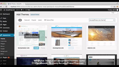 Free Wordpress Theme Accesspress Lite Theme Installation Wordpress Tutorial Youtube