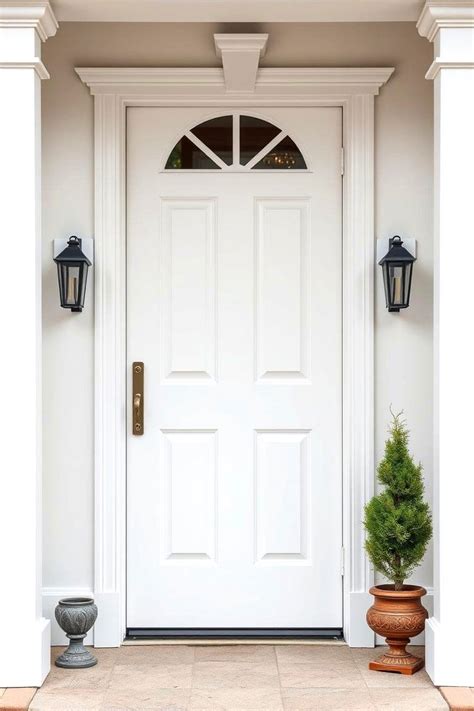 24 Charming White Front Door Ideas To Elevate Your Entryway