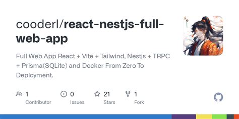 Github Cooderlreact Nestjs Full Web App Full Web App React Vite Tailwind Nestjs Trpc