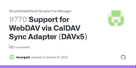support for webdav via caldav sync adapter davx5 · issue 770