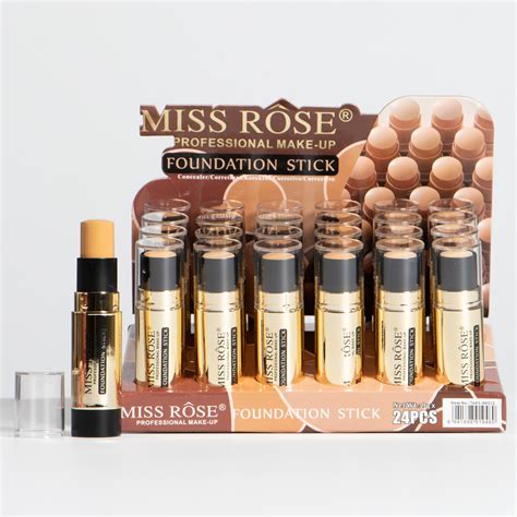 Base Y Corrector En Barra Dorado Miss Rose Mabilyt