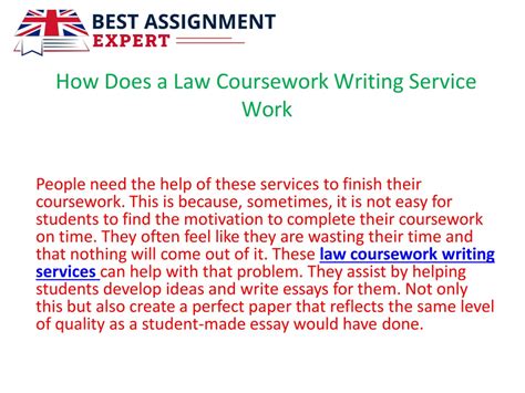Ppt How Does A Law Coursework Writing Service Work Powerpoint Presentation Id 12080501