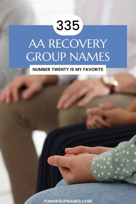 335 Aa Group Names For Recovery