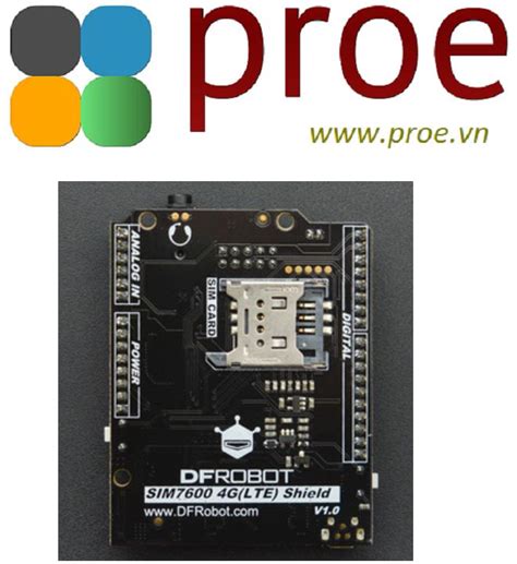 Sim7600ce T 4g Lte Shield For Arduino Điện Tử Proe