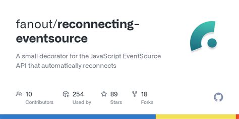 Github Fanoutreconnecting Eventsource A Small Decorator For The Javascript Eventsource Api