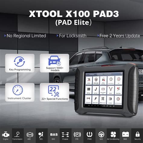 Xtool X100 Pad3 Auto Key Programmer Obd2 Car Diagnostic Tool Active