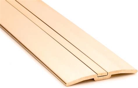 Posh Brass Door Threshold 38mm Wide 90cm Long 90cm Satin Brass