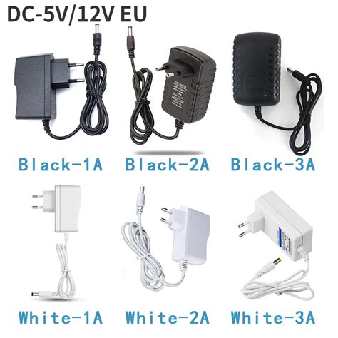 가정용 저전압 전원 충전기 라우터 카메라 Led 조명용 Eu 플러그 Ac Dc 어댑터 110v 220v 12 V 5 V 24v 123a Dc 55mm