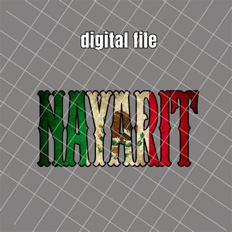 Nayarit Mexico Png Digital File T Shirt Png Design Dtf Transfer