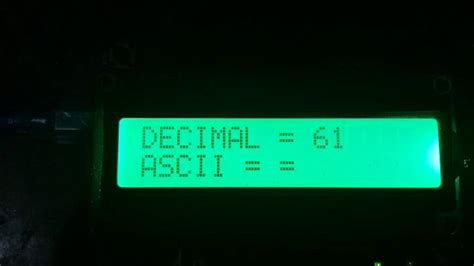 Ascii Table On 16x2 Lcd Dr Dushyant Kumar Singh