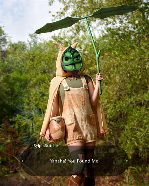 [botw] [oc] Finally Got Some Photos Of My Korok Cosplay So I Thought Id Share Proud Of This