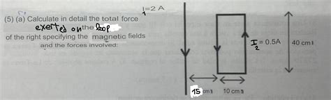 Solved 5 A Calculate In Detail The Total Force Exerted Chegg Com