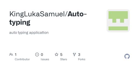 Github Kinglukasamuel Auto Typing Auto Typing Application