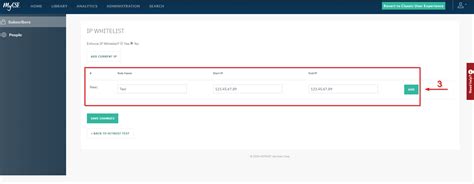 Setting IP Restrictions MyCSF