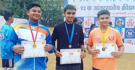 Mst Krishiv Purohit Has Secured Second Position In Shot Put Event In