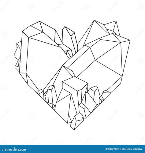 How To Draw Crystal Heart