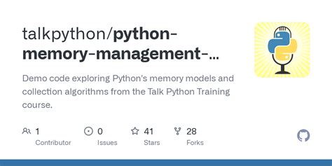 GitHub Talkpython Python Memory Management Course Demo Code