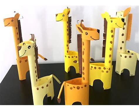 کاردستی زرافه کاردستی کودکانه زرافه وولک