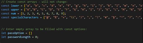 GitHub TessaEC Challenge3 Js Generate Bootcamp Challenge 3 Generate A Password Using JS On