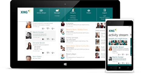 Windows Compliant Ui Concept For Xing · Centigrade Gmbh