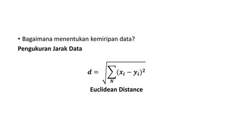 Algoritma Klasifikasi K Means Clusteringpptx