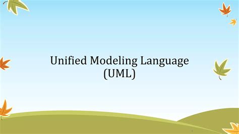 Unified Modeling Language UML PPT