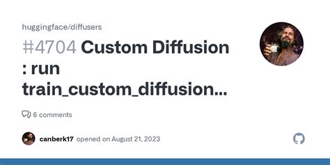 Custom Diffusion Run Traincustomdiffusionpy Fails · Issue 4704