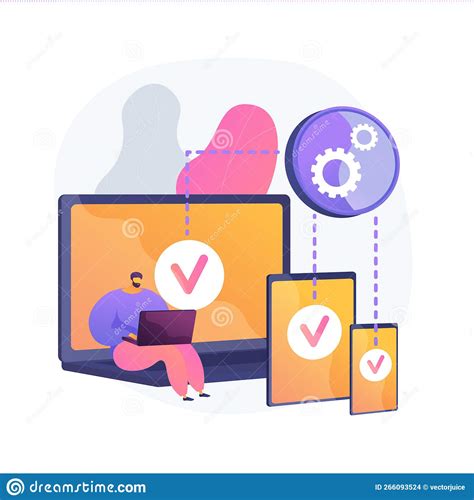 Cross Platform Development Abstract Concept Vector Illustration Stock