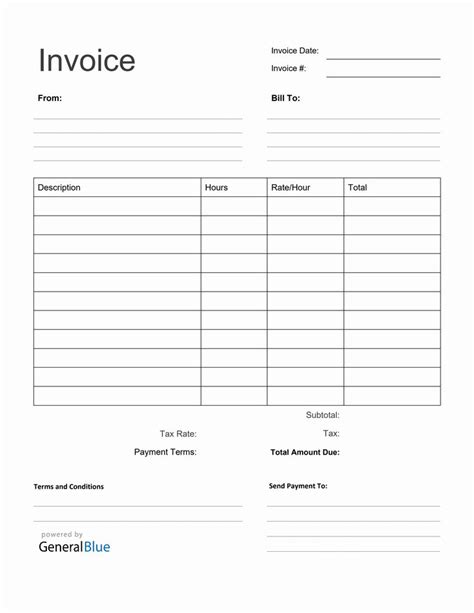 Freelance Invoice Templates Free Printable