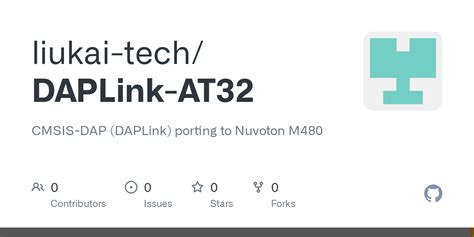 Github Liukai Techdaplink At32 Cmsis Dap Daplink Porting To