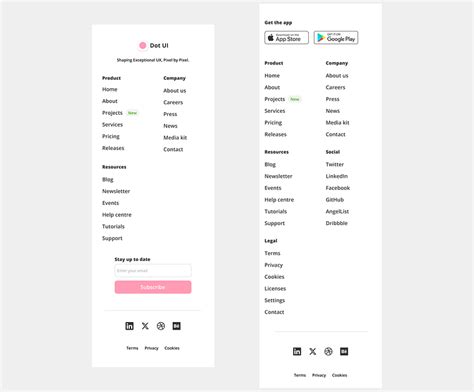 Footers Dot Ui By Ahmet Loca On Dribbble