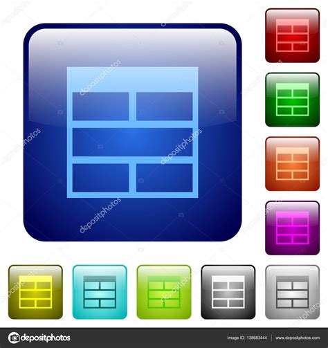 Spreadsheet Horizontally Merge Table Cells Color Square Butt Stock Vector By ©renegadehomie
